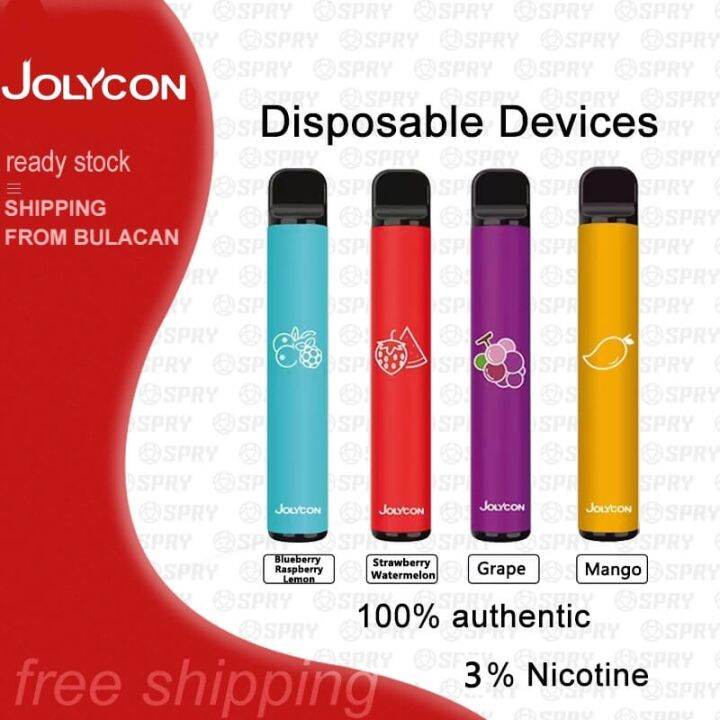 100 Original Jolycon 3 nic 800 puffs disposable pod device vape pod ...