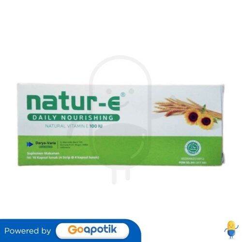 NATUR-E NATURAL VITAMIN E 100 IU BOX 16 KAPSUL | Lazada Indonesia