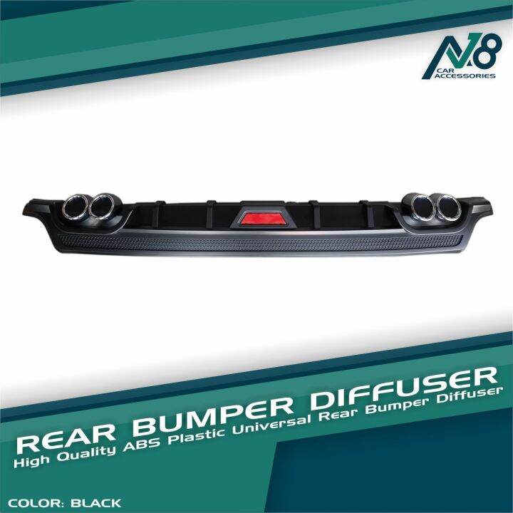 Universal Rear Diffuser Body Kit Rear Diffuser Body Kit (Black) | Lazada PH