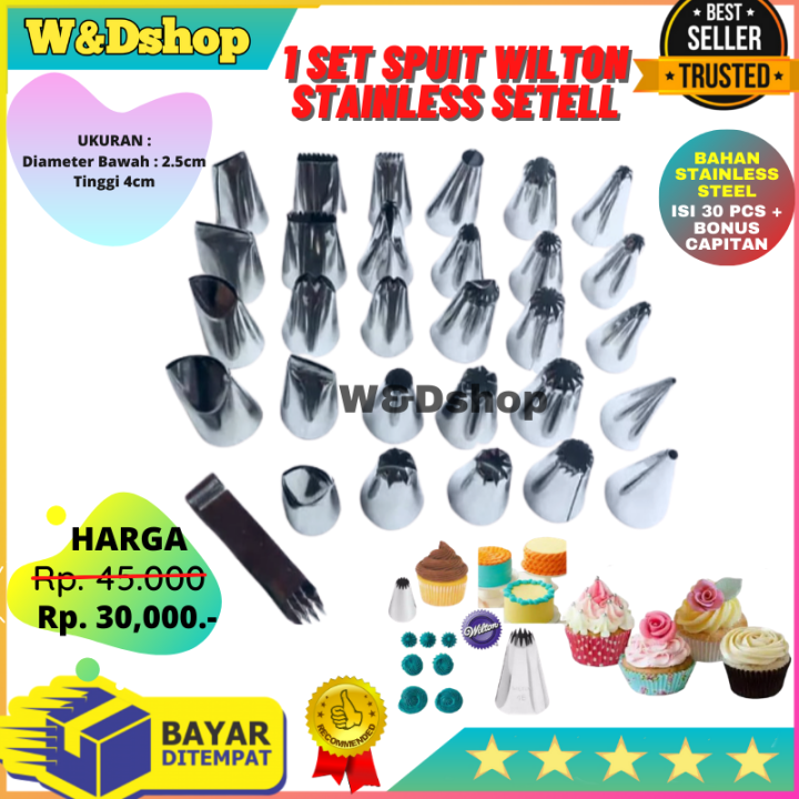 BISA COD Spuit Kue Lengkap - Spuit Wilton Local1 set - Spuit Kue ...