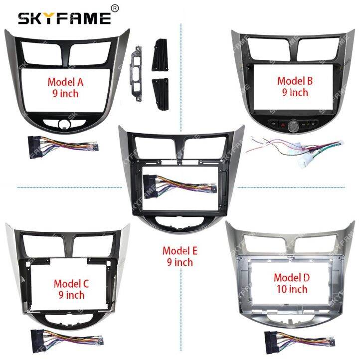 SKYFAME Car Frame Fascia Adapter For Hyundai Verna Accent Solaris i-25 ...