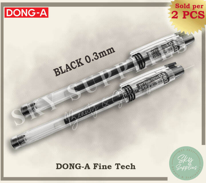 2pcs Dong-A Fine Tech Pen 0.3mm/0.4mm | Lazada PH