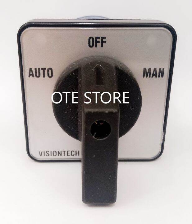 VISIONTECH 48X48mm 20A SELECTOR SWITCH (1POLE/2POLE/3POLE)(ON/OFF, 1-O ...