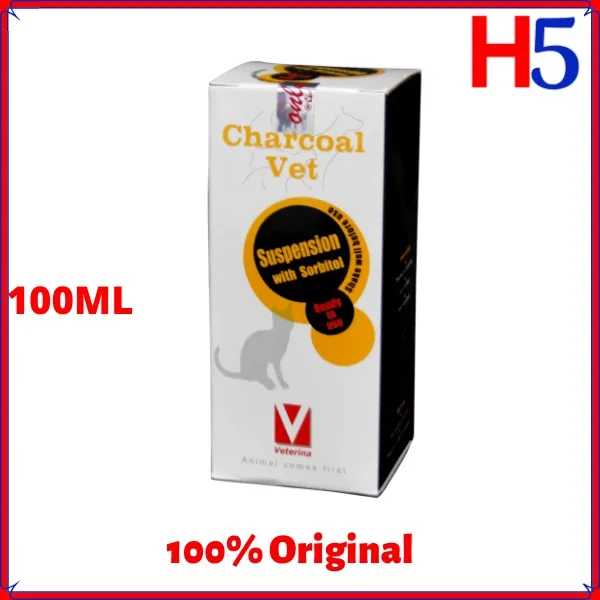 VETERINA Charcoal Vet Liquid 100ml | Lazada