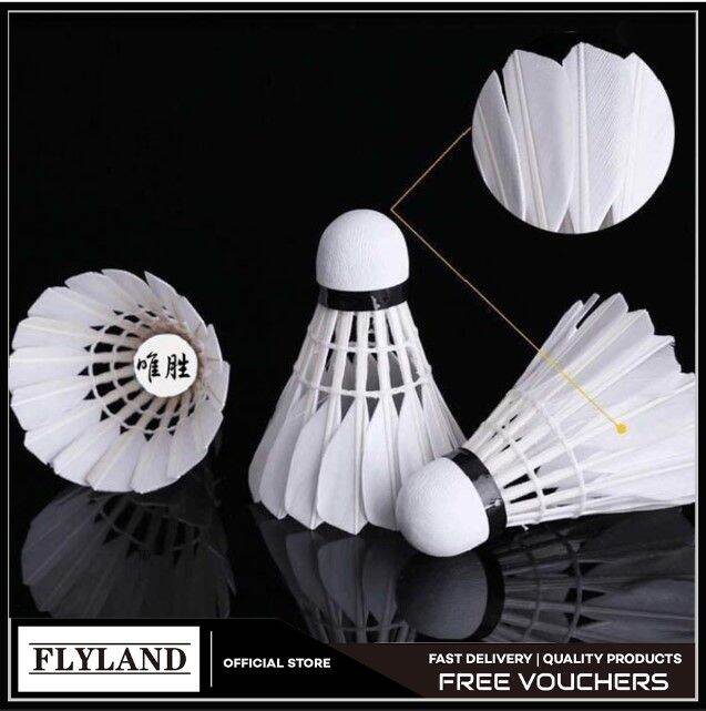 FLYLAND 3pcs Badminton Shuttlecocks Sports Fitness Aerodynamics ...