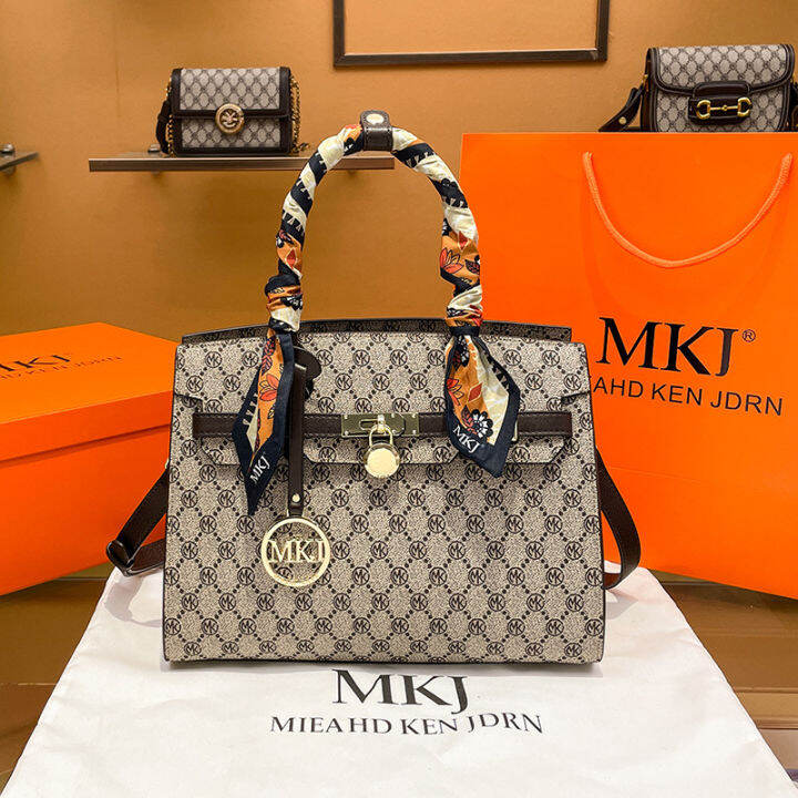 กระเป๋าสะพายไหล่ข้างเดียวสำหรับผู้หญิง MKJ กระเป๋าทางการ2022 + แบบพกพาความจุขนาดใหญ่กระเป๋าคุณ ...