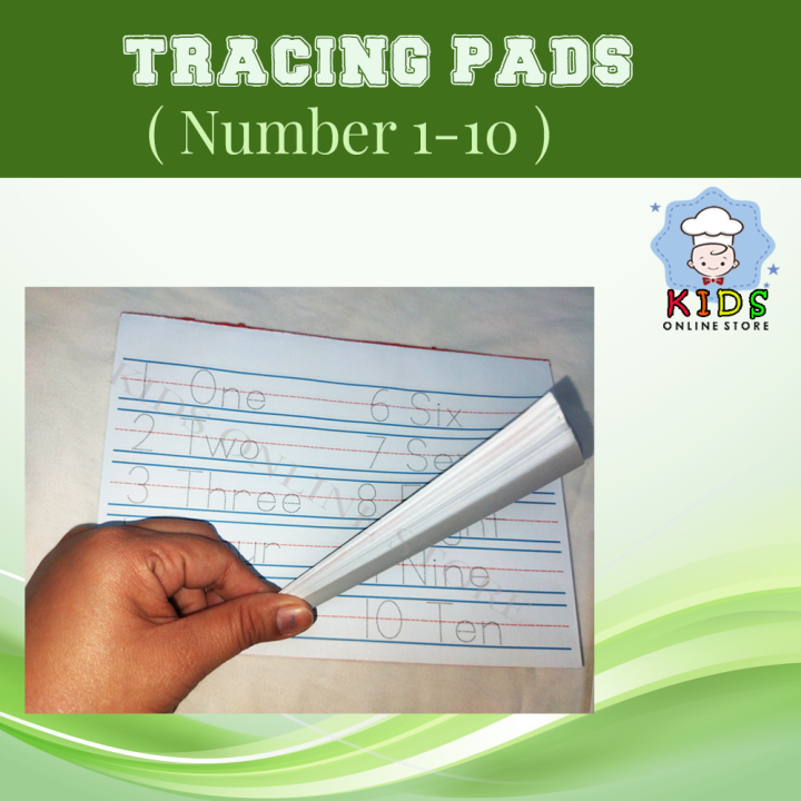 KOS Tracing Pads I Numbers 1-10 with word for Nursery, Kinder and ...