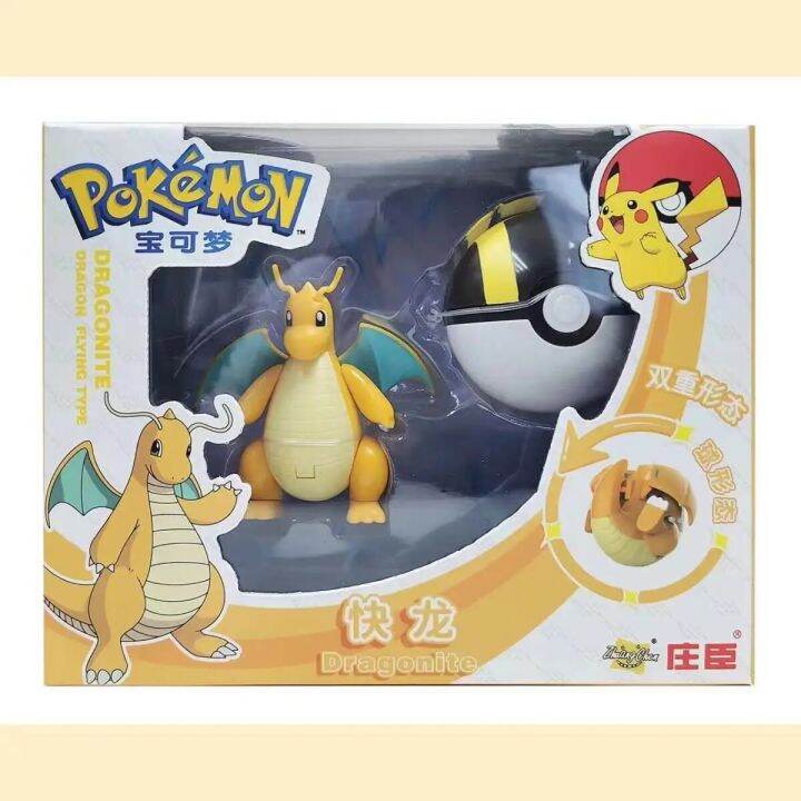 Pokemon Anime Poke Ball Figures Transformer Model Pikachu Charizard ...