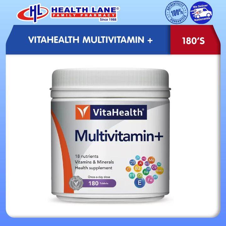 VITAHEALTH MULTIVITAMIN + (180'S) | Lazada