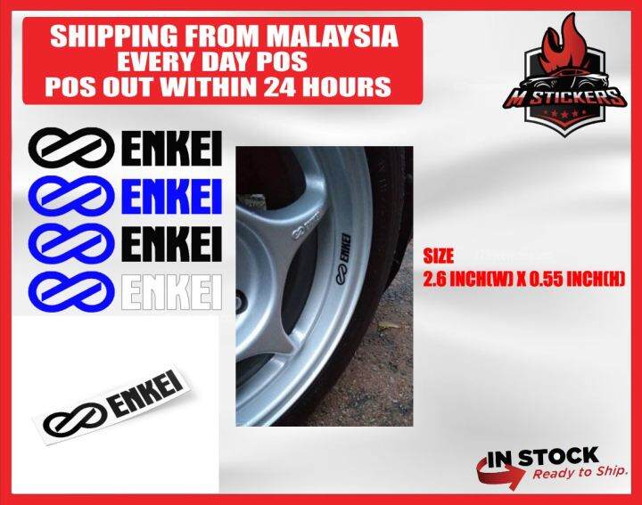 ENKEI SPORT RIM STICKER CAR STICKERS KERETA STICKER SPORT RIM RPF1 | Lazada