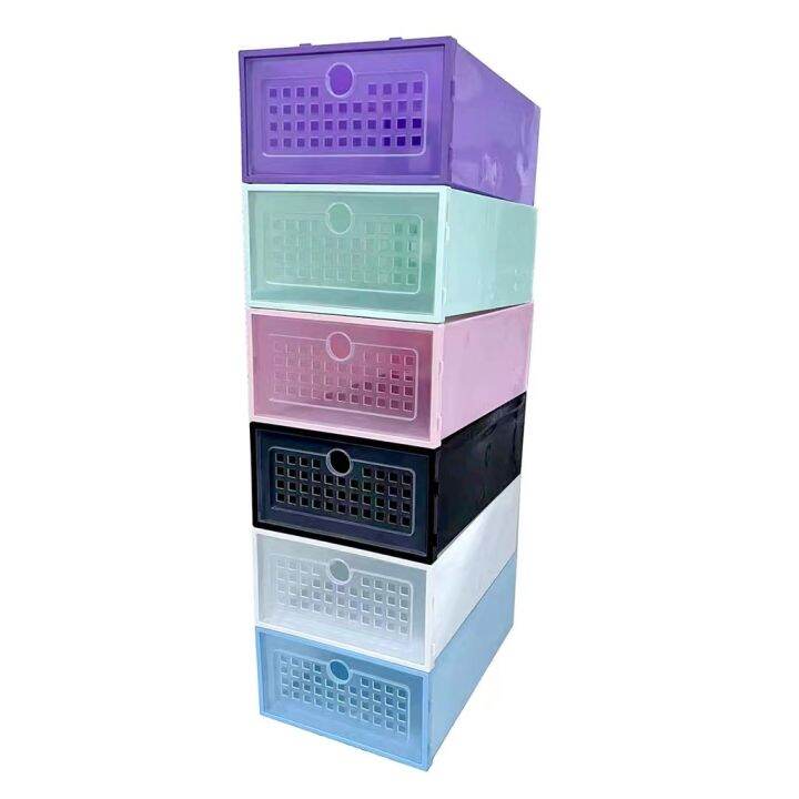 Candy Color Shoe Box Foldable Drawer Case Storage Organizer-Z077 ...