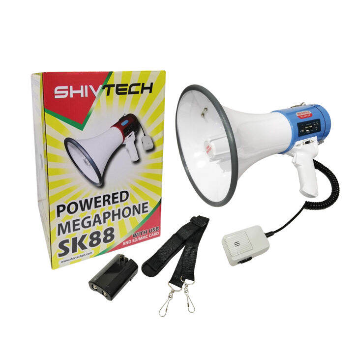 Powered Shivtech Megaphone Shiv88 USB and Siren | Lazada PH