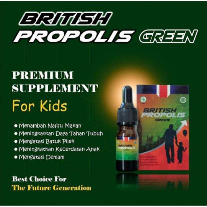 British Propolis Green For Kids - Antibodi Anak-Anak Usia 1-12 tahun ...