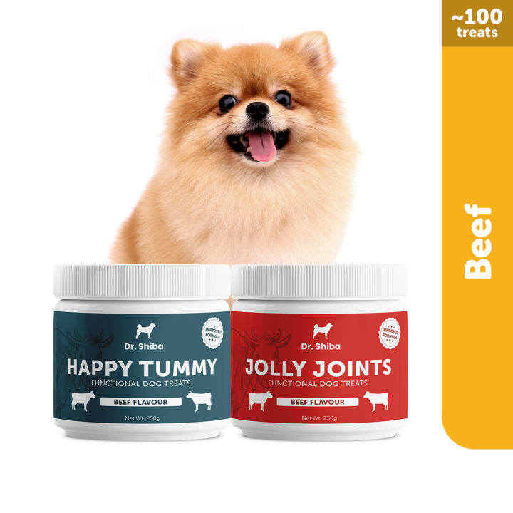Dr Shiba Happy Tummy & Jolly Joints Double Delight Healthy Dog Treats ...