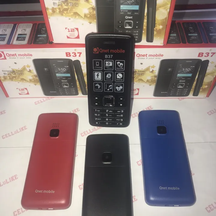 Qnet B37 Dual Sim Keypad Phone w FM Radio Camera MP3 MP4 Games + Fcebuk ...
