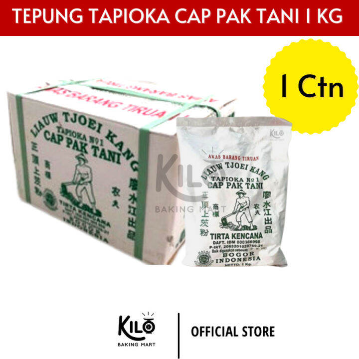 Tepung Tapioka Sagu Cap Pak Tani Tjoei 1 Karton (25 Kg) | Lazada Indonesia