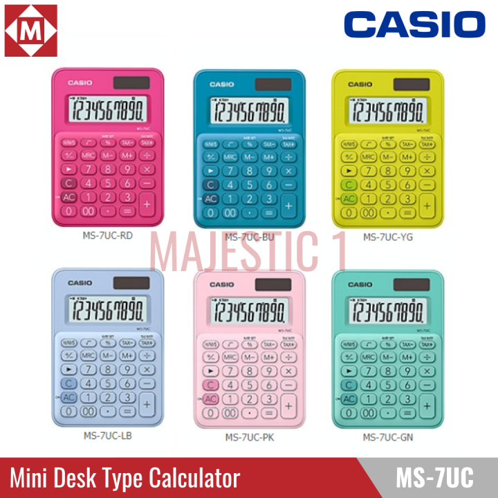 Casio Mini Desk Type 10 Digit Calculator MS-7UC | Lazada PH