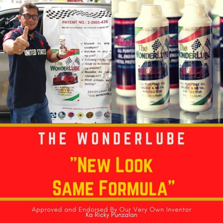 The Wonderlube All Organic Engine Oil Treatment Formula 60ML, 250ML ...