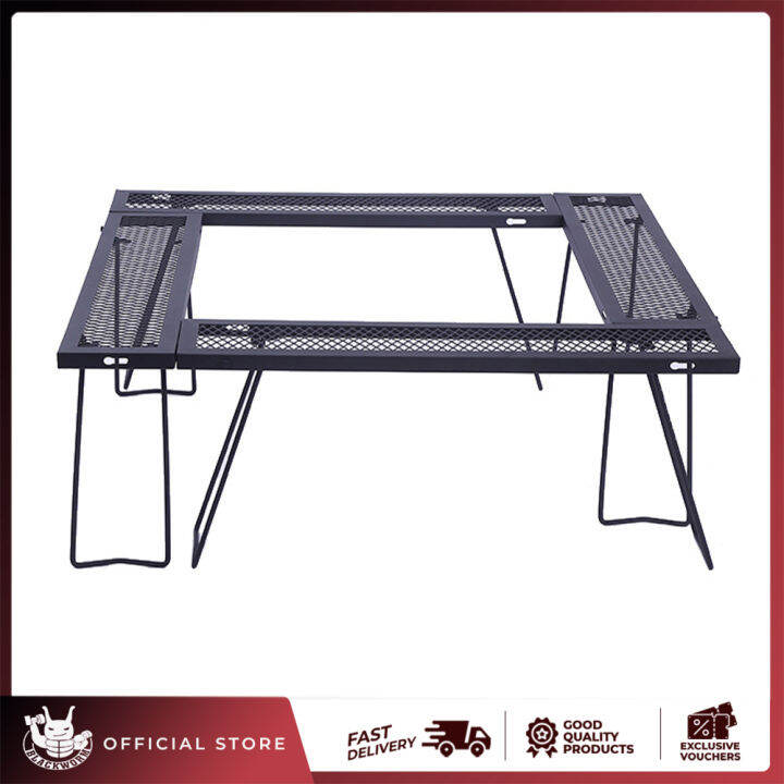 BLACKWORM Outdoor Campfire Camping Folding Mesh Table Can Be Combined ...