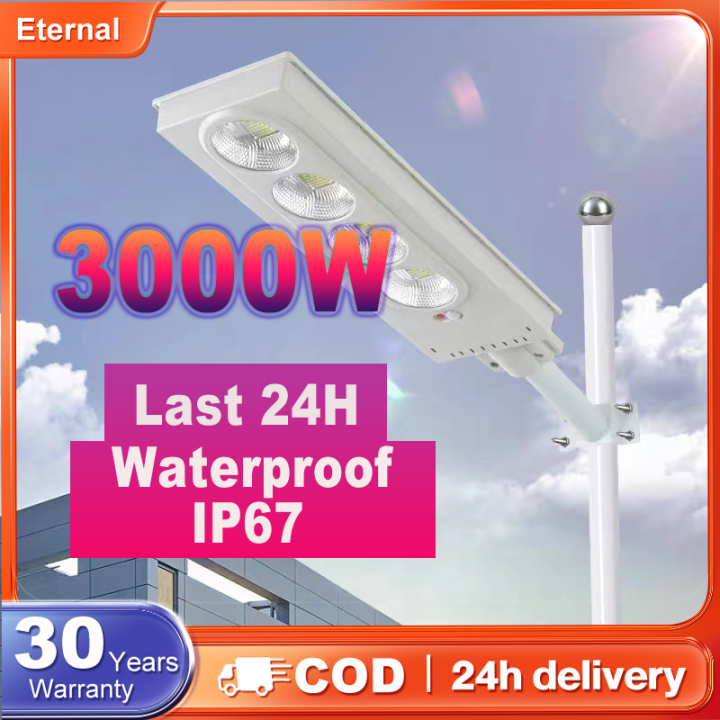 Solar light outdoor waterproof 3000W solar street light led floodlights ...