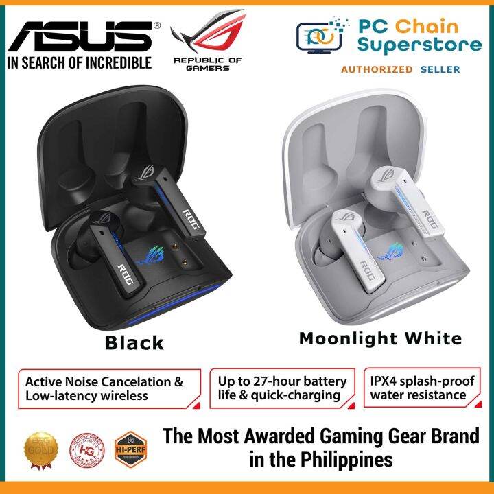 ROG Cetra True Wireless gaming headphones w Low-Latency wireless ...