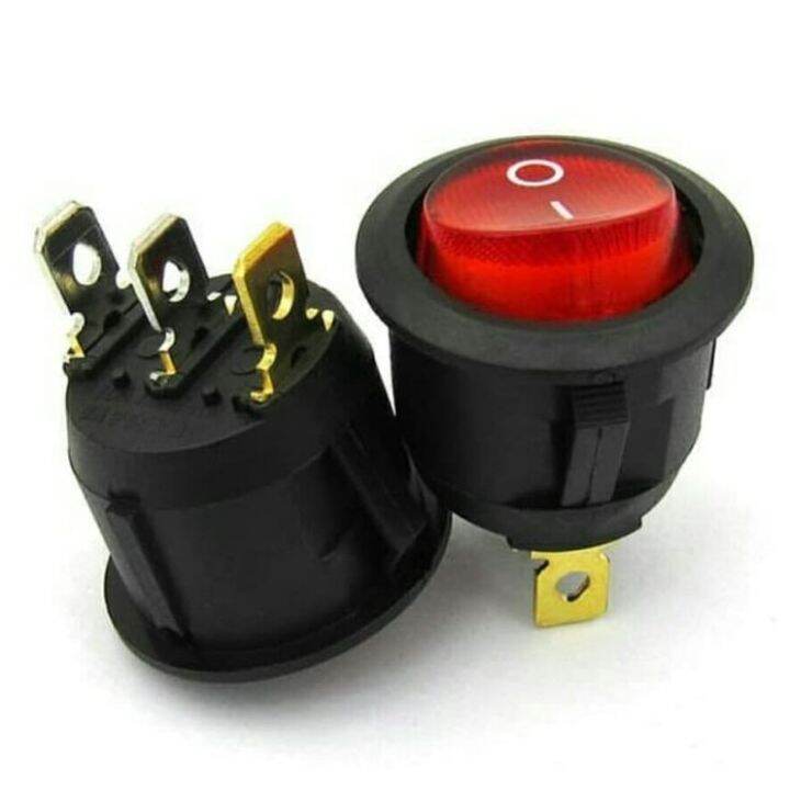 Swith power nyala bulat saklar bulat | Lazada Indonesia