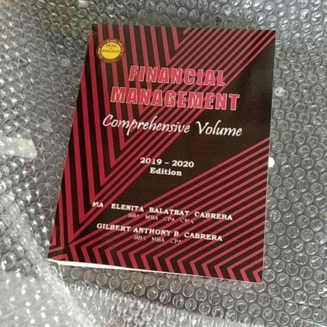 HOT Financial Management Conprehensive Volume by Cabrera | Lazada PH