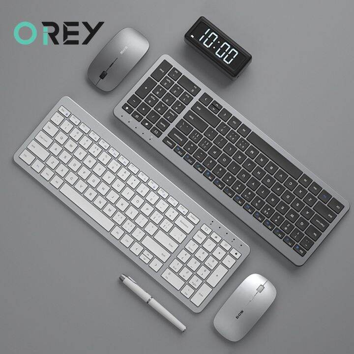 Rechargeable 2.4G Wireless Keyboard Mouse Combo For Macbook Pro PC ...
