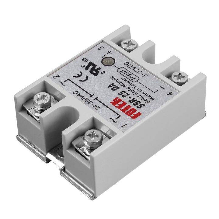 YKTOP Solid State Relay Module SSR-25DA 25A /250V 3-32V Input 24-380VAC ...