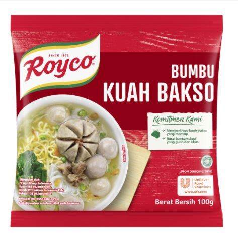 Royco Bumbu Kuah Bakso 100g Indonesia Instant Seasoning for Making Meat ...