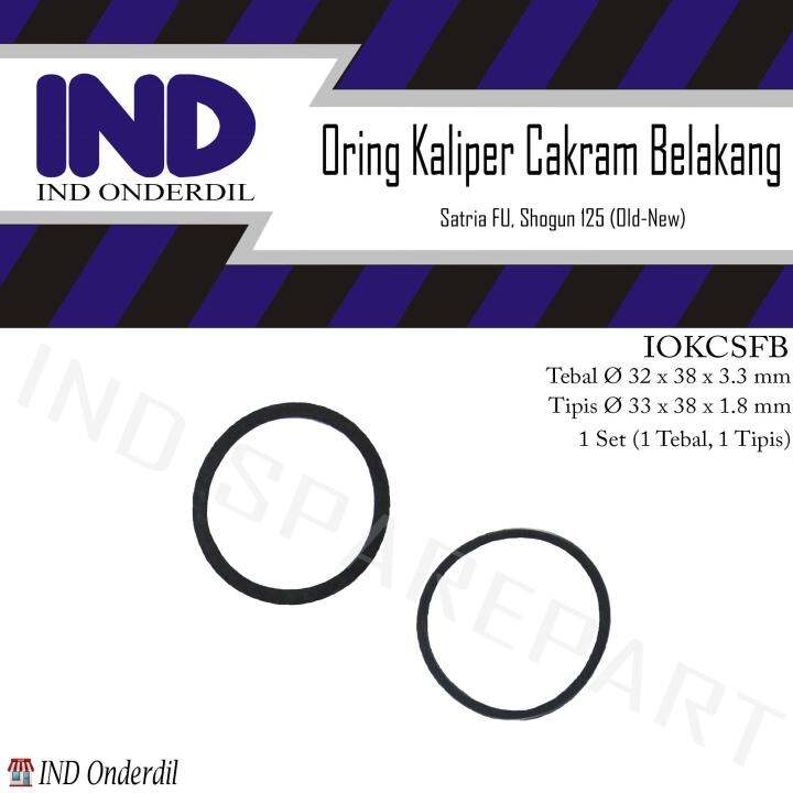 Oring-O Ring-Karet-Seal Piston Kaliper-Caliper Cakram Kepala Babi-Baby Belakang Satria FU 150 ...