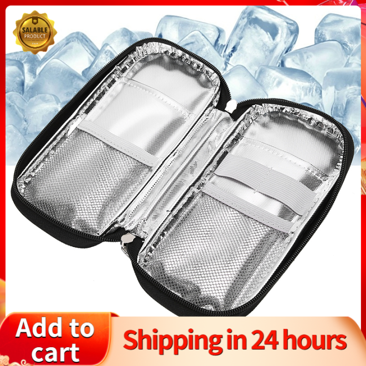 Insulin Cool Bag Diabetic Insulated Organizer Portable Travel Cooling ...