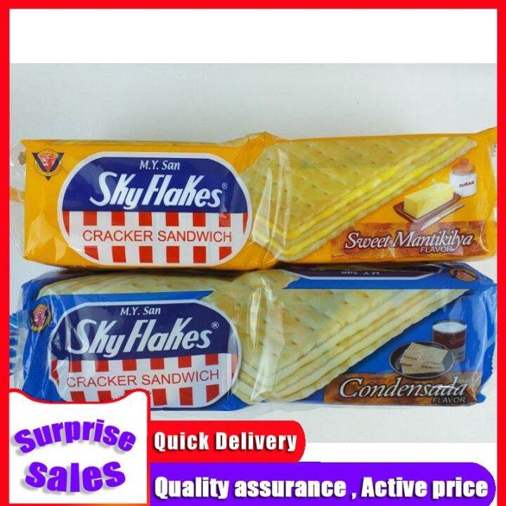 Skyflakes Cracker Sandwich Condensada/Sweet Mantikilya Tsokolate Flavor ...