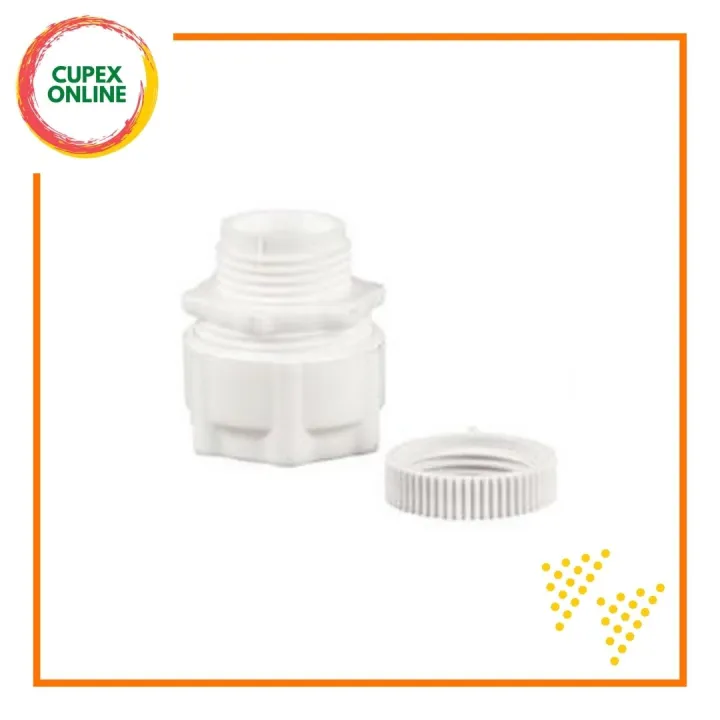 PVCLINK PVC Flexible Conduit Adaptor Screw Type 20mm Black/White | Lazada