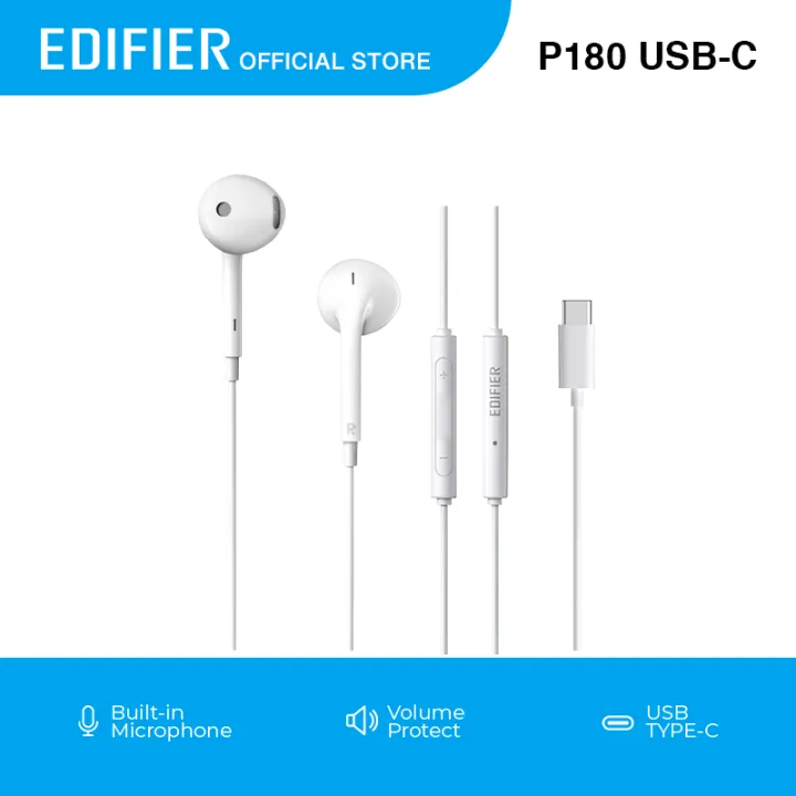 Edifier P180 Plus / P180 Type-C Built-in Microphone HD Voice Free ...