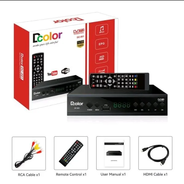 STB Set Top Box TV DIGITAL DVB T2 Full HD SET Topbox Pemancar Receiver ...