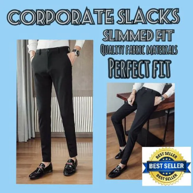 BLACK PANTS (FORMAL SLACKS) CORPORATE ATTIRE | Lazada PH