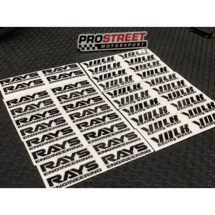 สติ๊กเกอร์ RAYS VOLK RACING ล้อ TE37 Repair Sticker สติ๊กเกอร์แต่งรถ ...