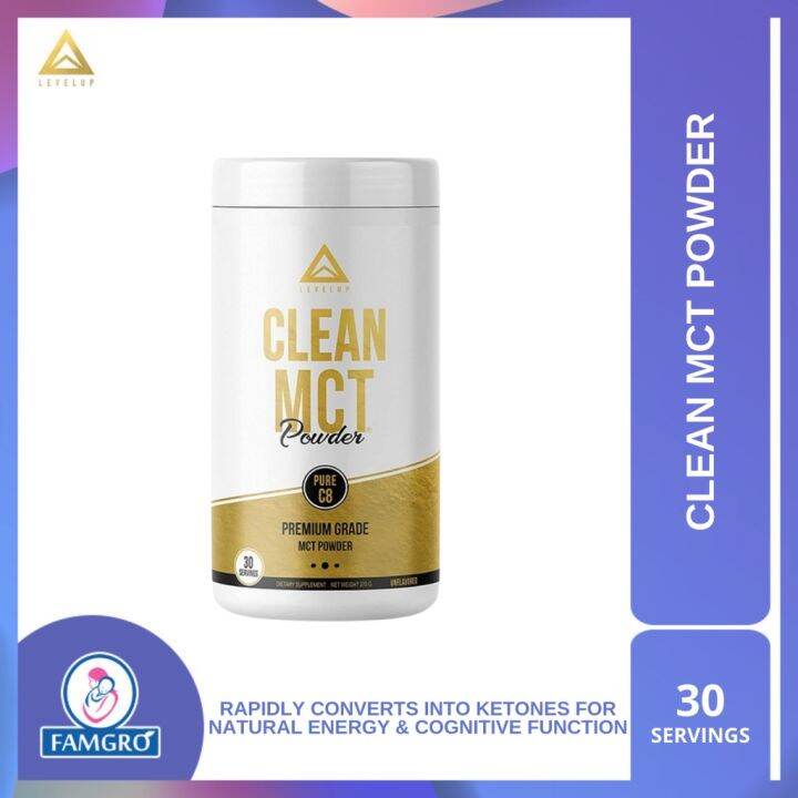 Level Up Nutra- Clean MCT Oil Powder: 100 Pure C8 Caprylic Acid ...