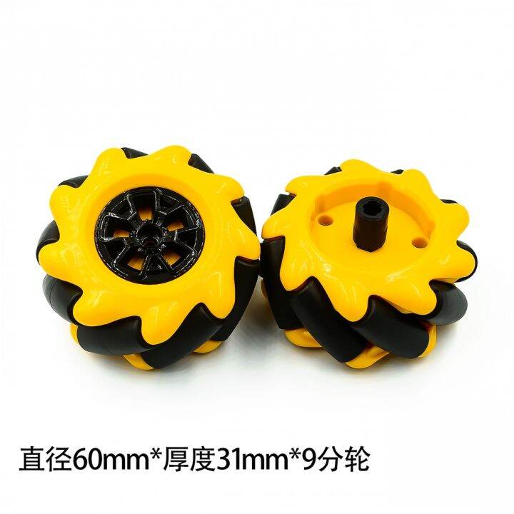 Omnidirectional Robot Wheels LewanSoul Mecanum Wheels 4-Pack - 60mm ...