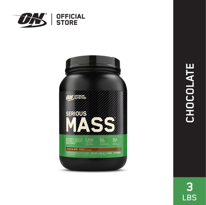 ส่งฟรี Optimum Nutrition Serious Mass Protein Weight Gainer 3 Lbs Th