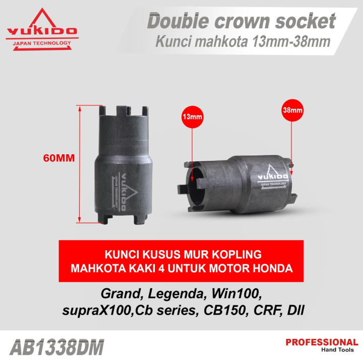 KUNCI MAHKOTA - MUR KOPLING - DOUBLE CROWN SOCKET | Lazada Indonesia