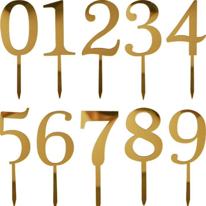 number topper number cake topper acrylic number cake topper | Lazada PH
