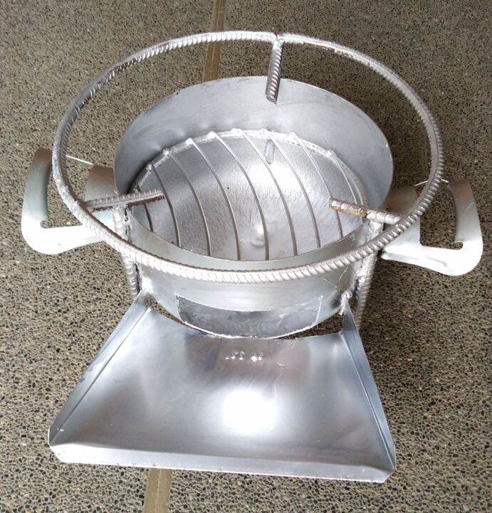 Locally Made Wide Galvanized Kalan de Uling/ Long-lasting Tungko made ...