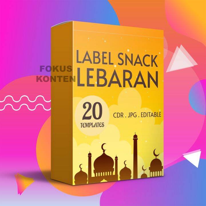 20 Desain Exclusive Label Snack Lebaran CDR v24 | Lazada Indonesia
