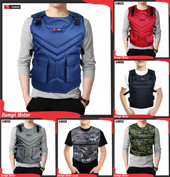 ROMPI MOTOR TEBAL ANTI ANGIN ANTI AIR BODY PROTECTOR / ROMPI MOTOR PRIA ...