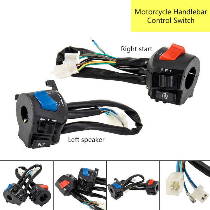 Universal Motorcycle Switches Universal Motorcycle Motorbike Handle Bar ...