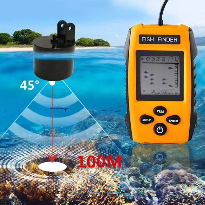 COD Portable Fish Finder 2.0 inch Display / gps alat pelacak ikan di ...