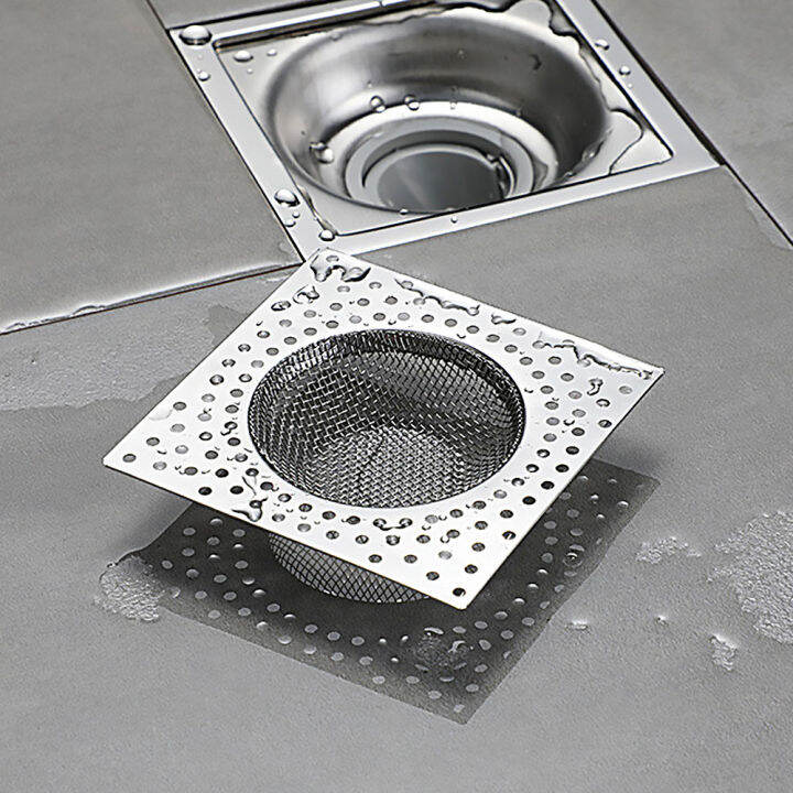 Stainless Steel Bathtub Hair Catcher Stopper Shower Drain Hole Filter