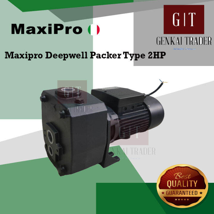Maxipro Deepwell Water Pump 2Hp Italy Packer Type with Injector and ...